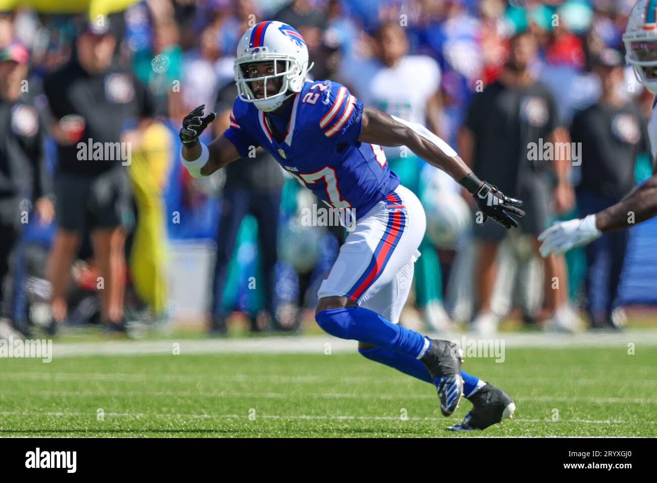 Buffalo Bills cornerback Tre'Davious White (27) in action during an NFL football game against ...