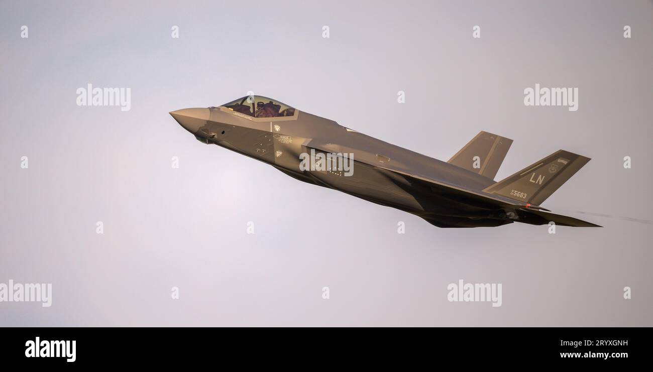 USAF F-35A Lightning II from RAF Lakenheath 48th Fighter Wing at RAF ...