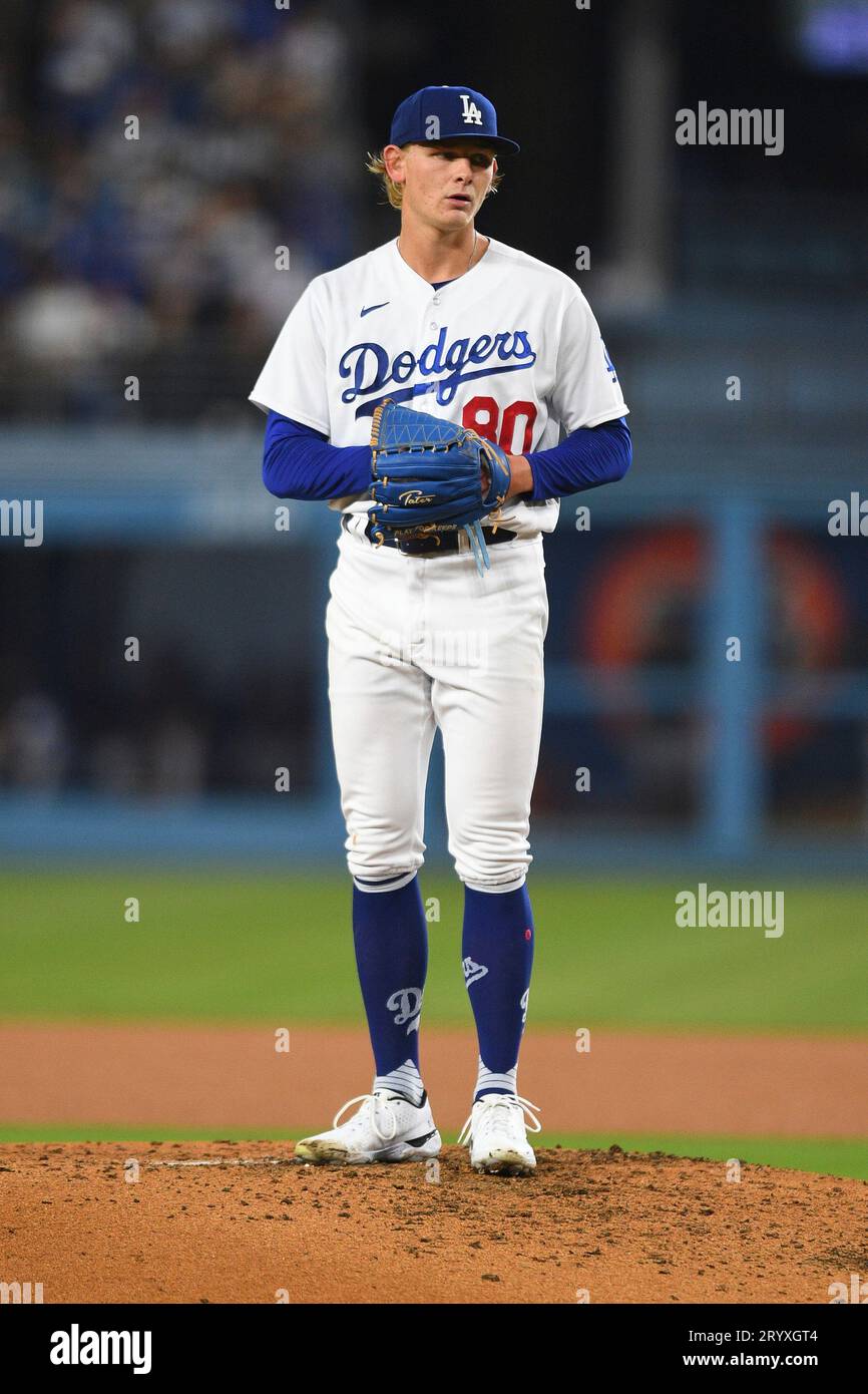 LOS ANGELES, CA - SEPTEMBER 21: Los Angeles Dodgers pitcher Emmet ...