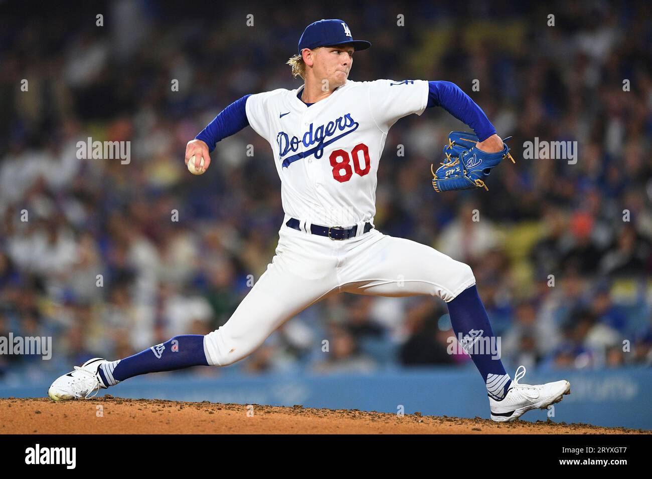 LOS ANGELES, CA - SEPTEMBER 21: Los Angeles Dodgers Pitcher Emmet ...