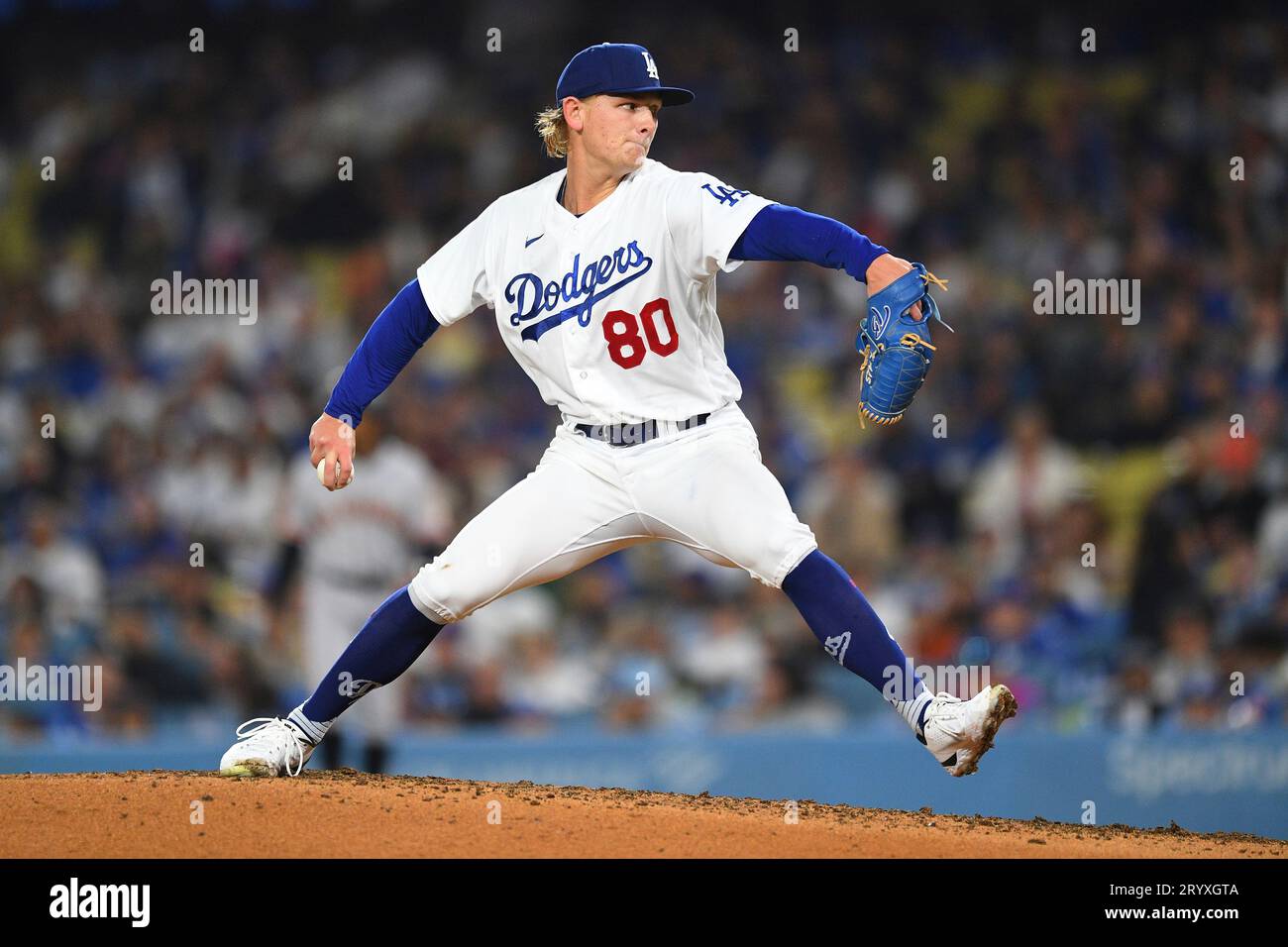 LOS ANGELES, CA - SEPTEMBER 21: Los Angeles Dodgers Pitcher Emmet ...