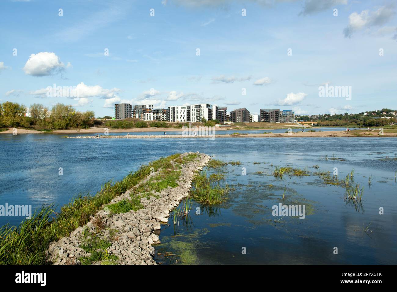 The confluence of two largest rivers in Lithuania, Neman and Neris in ...