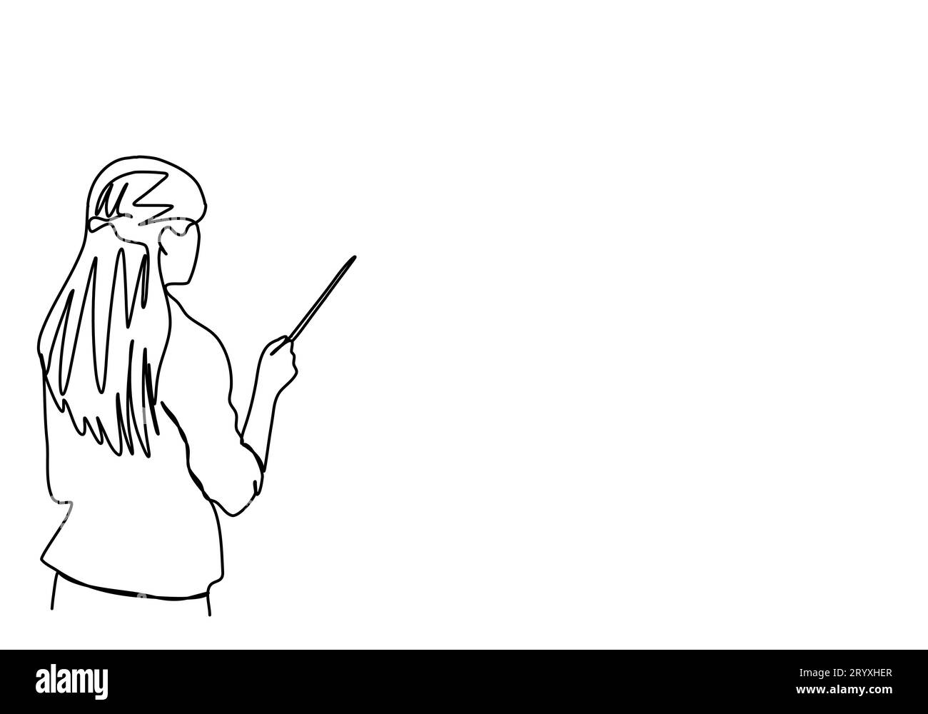 Teacher standing in front blackboard Cut Out Stock Images & Pictures ...