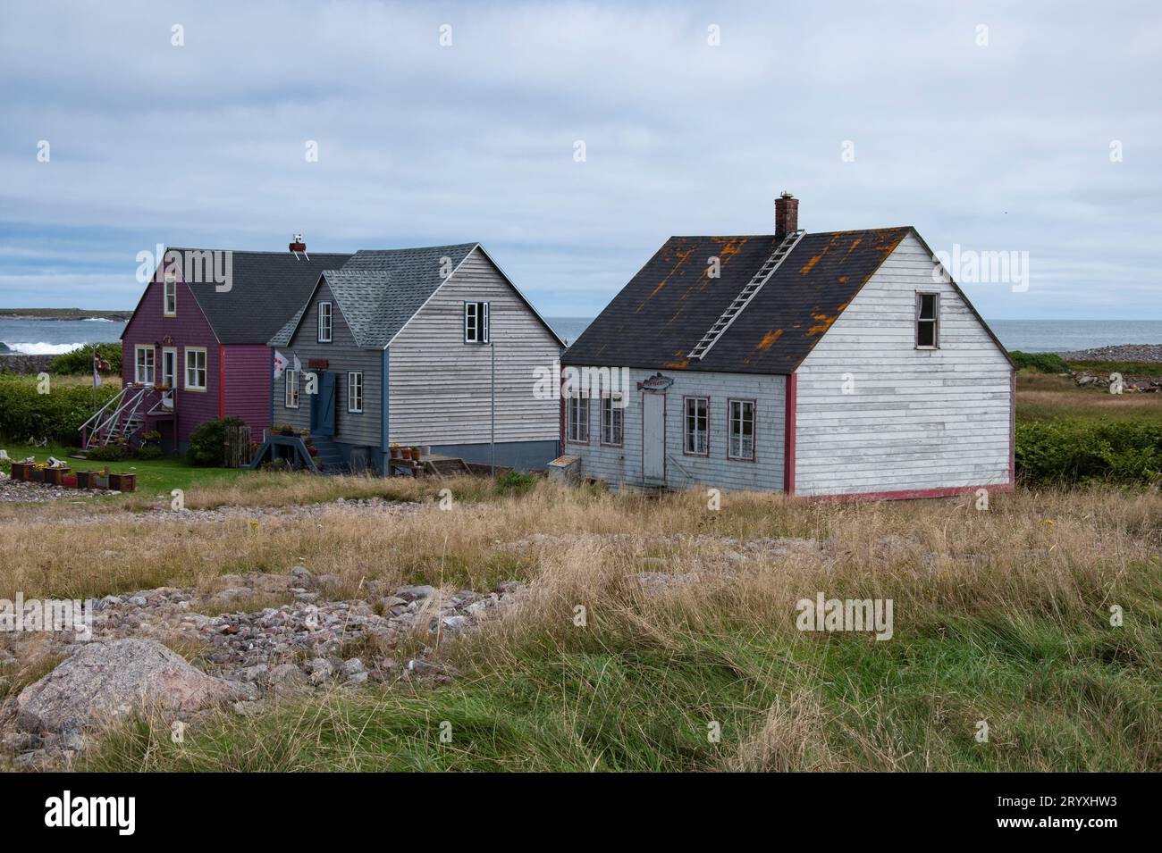 Settlement on Ile-aux-Marins in St. Pierre, France Stock Photo - Alamy