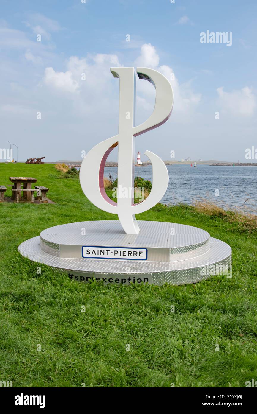 Welcome to St. Pierre, France Stock Photo - Alamy