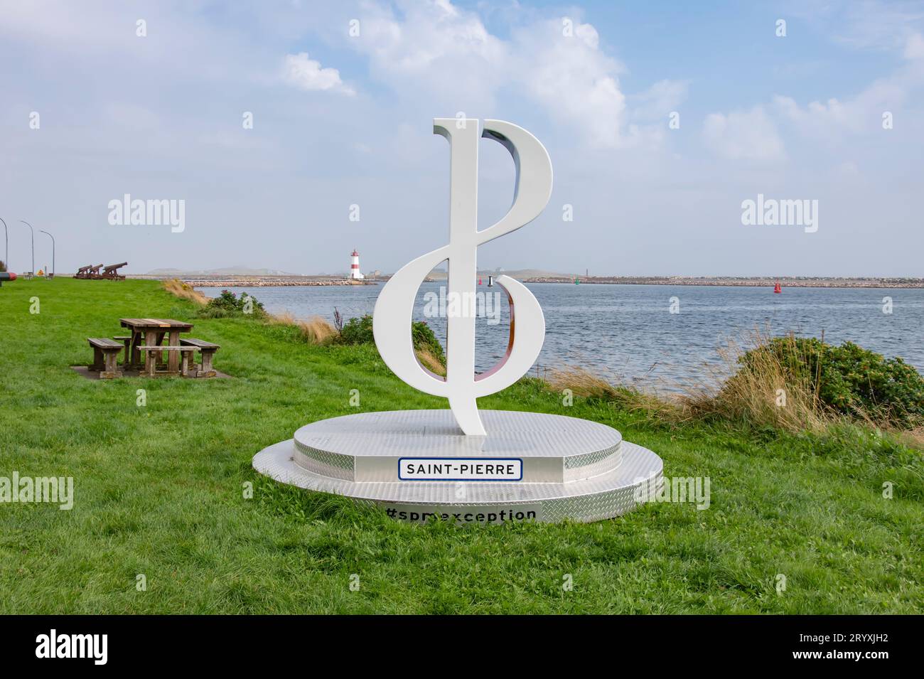 Welcome to St. Pierre, France Stock Photo - Alamy