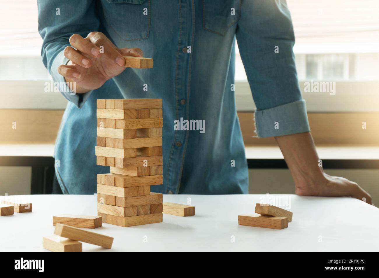 Jenga building hi-res stock photography and images - Alamy