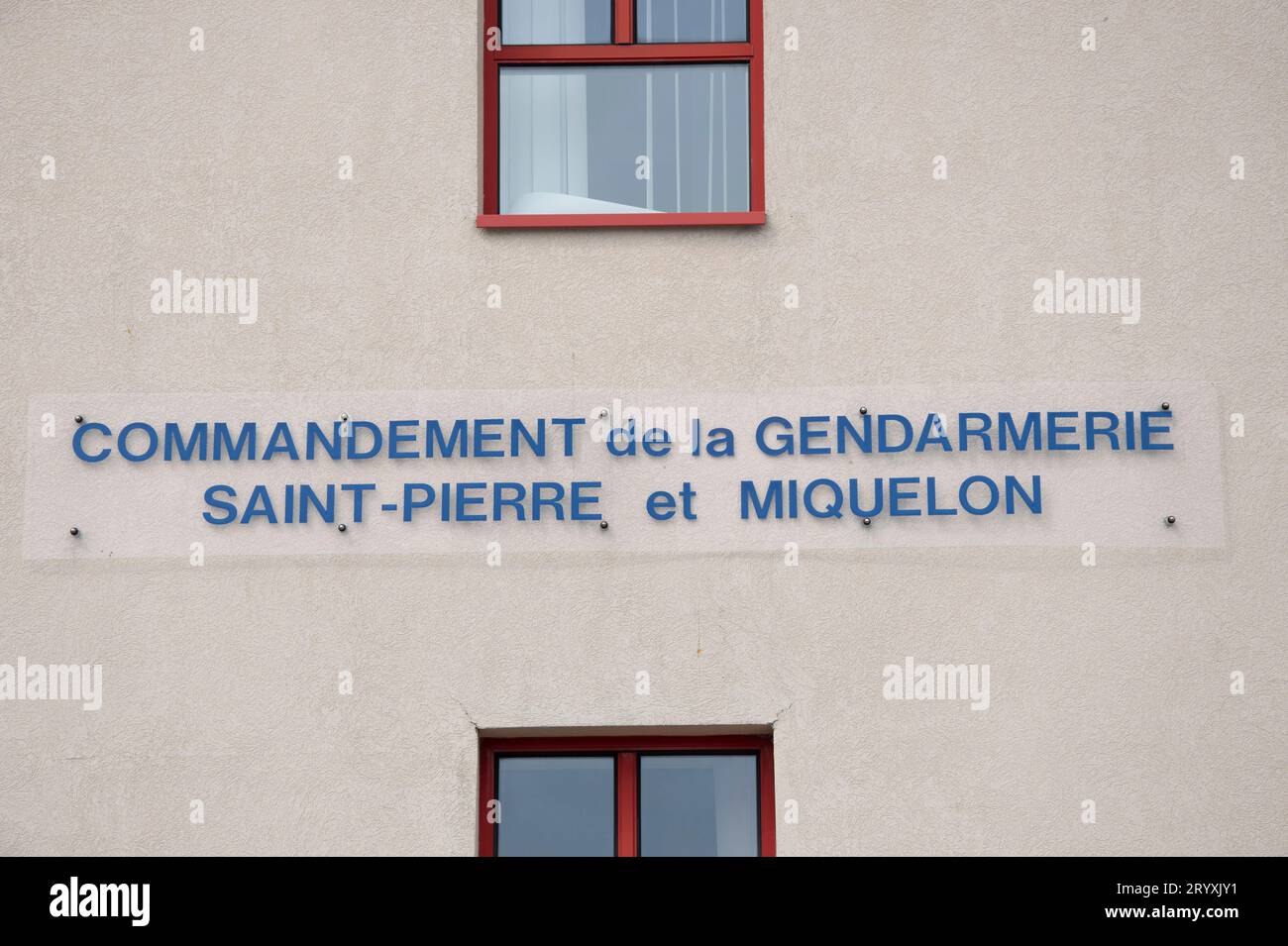 Police office in St. Pierre, France Stock Photo - Alamy