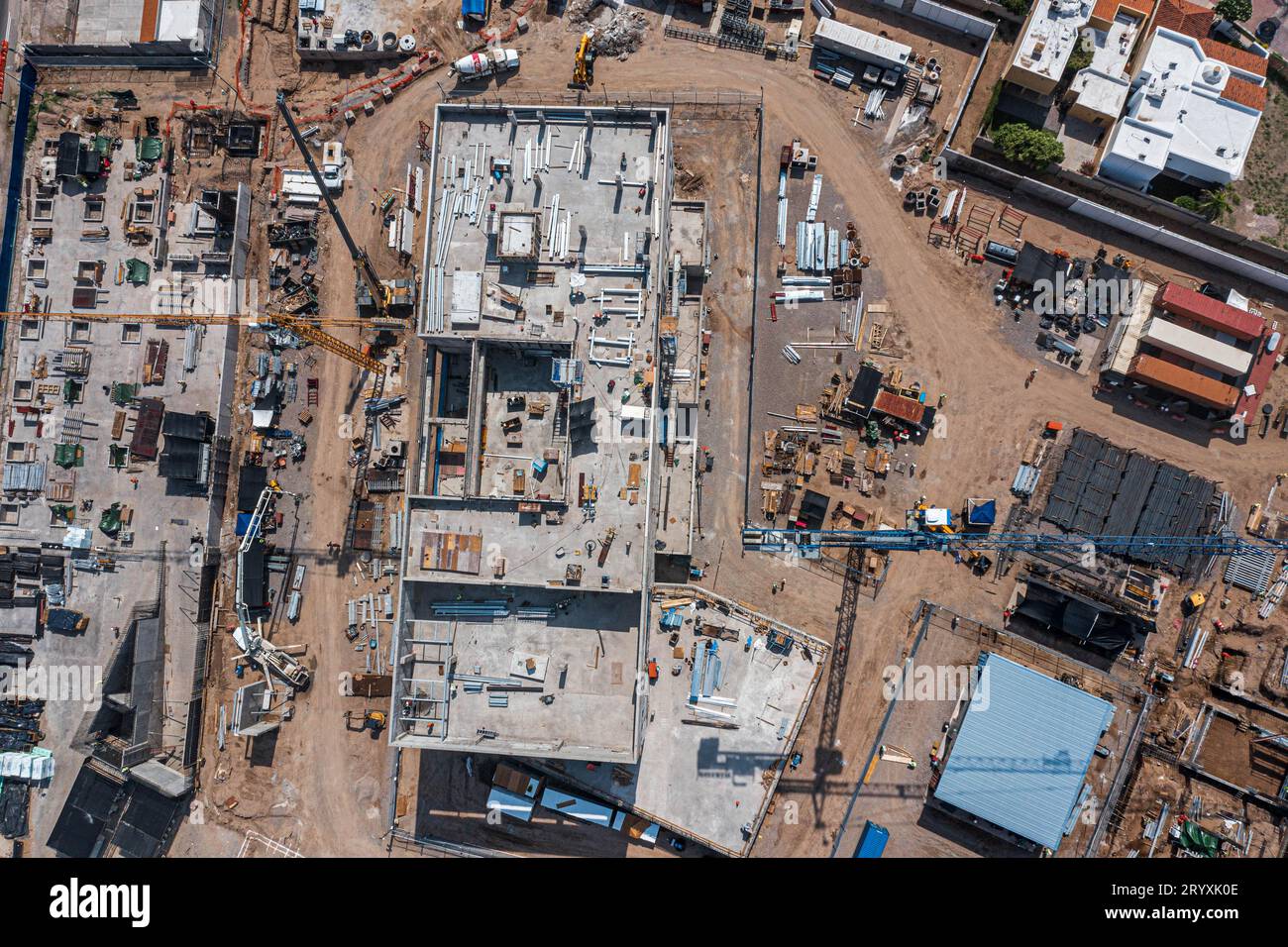 Aerial view of the new US consulate under construction in Hermosillo ...