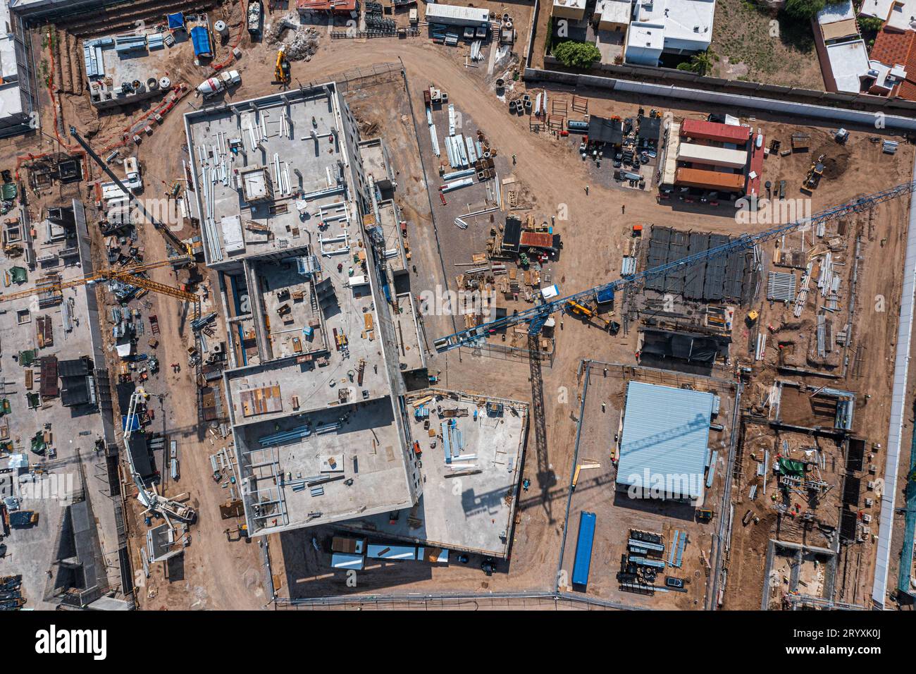 Aerial view of the new US consulate under construction in Hermosillo ...