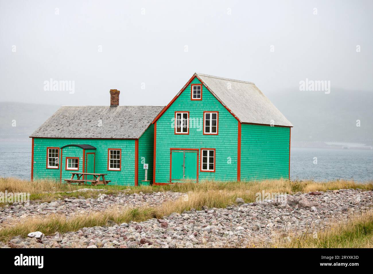 Settlement on Ile-aux-Marins in St. Pierre, France Stock Photo - Alamy