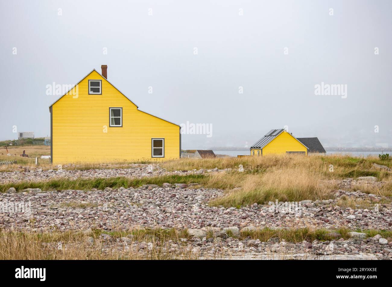 Settlement on Ile-aux-Marins in St. Pierre, France Stock Photo - Alamy