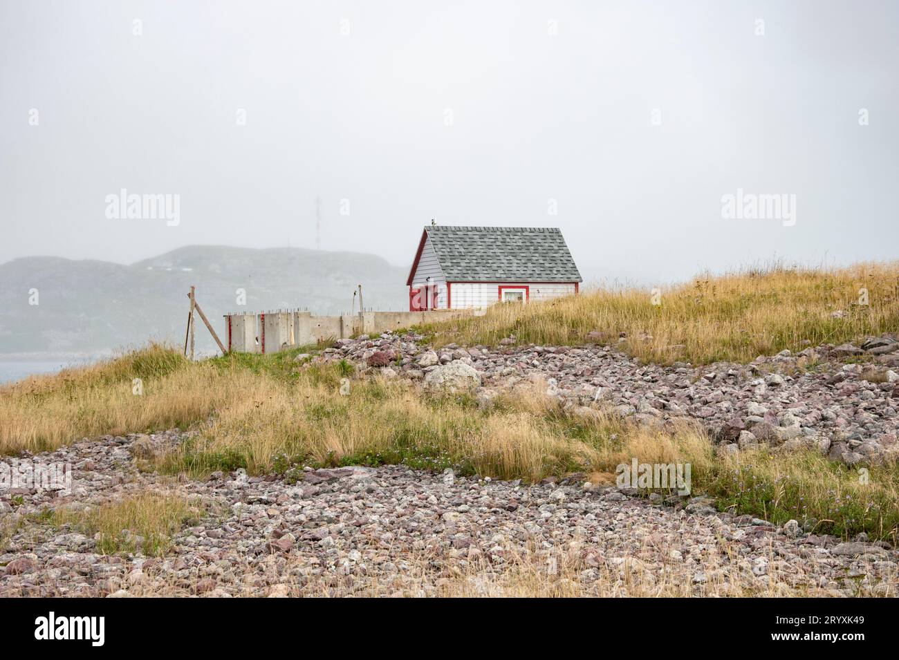 Settlement on Ile-aux-Marins in St. Pierre, France Stock Photo - Alamy
