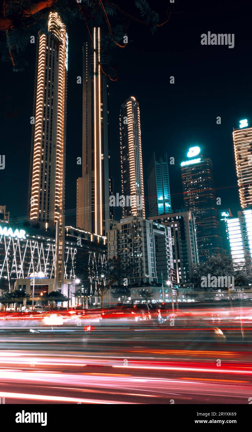 Dubai neon lights hi-res stock photography and images - Alamy