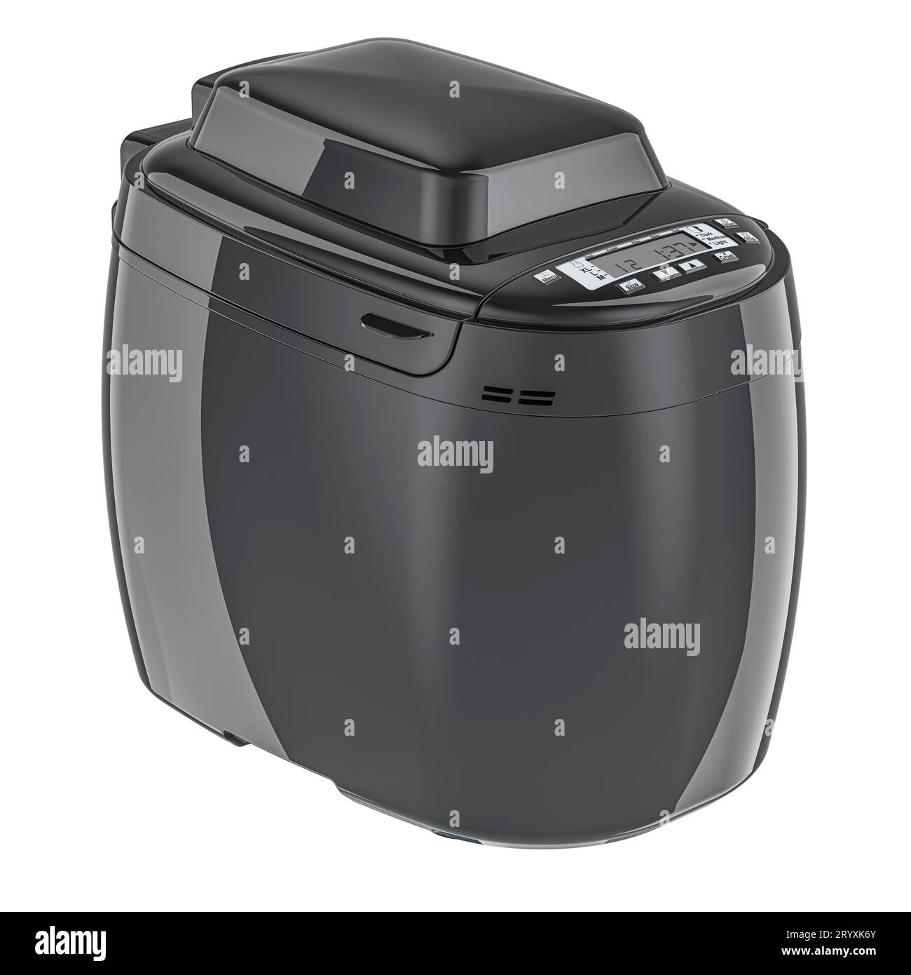 Bread making machine, bread maker. 3D rendering isolated on white ...