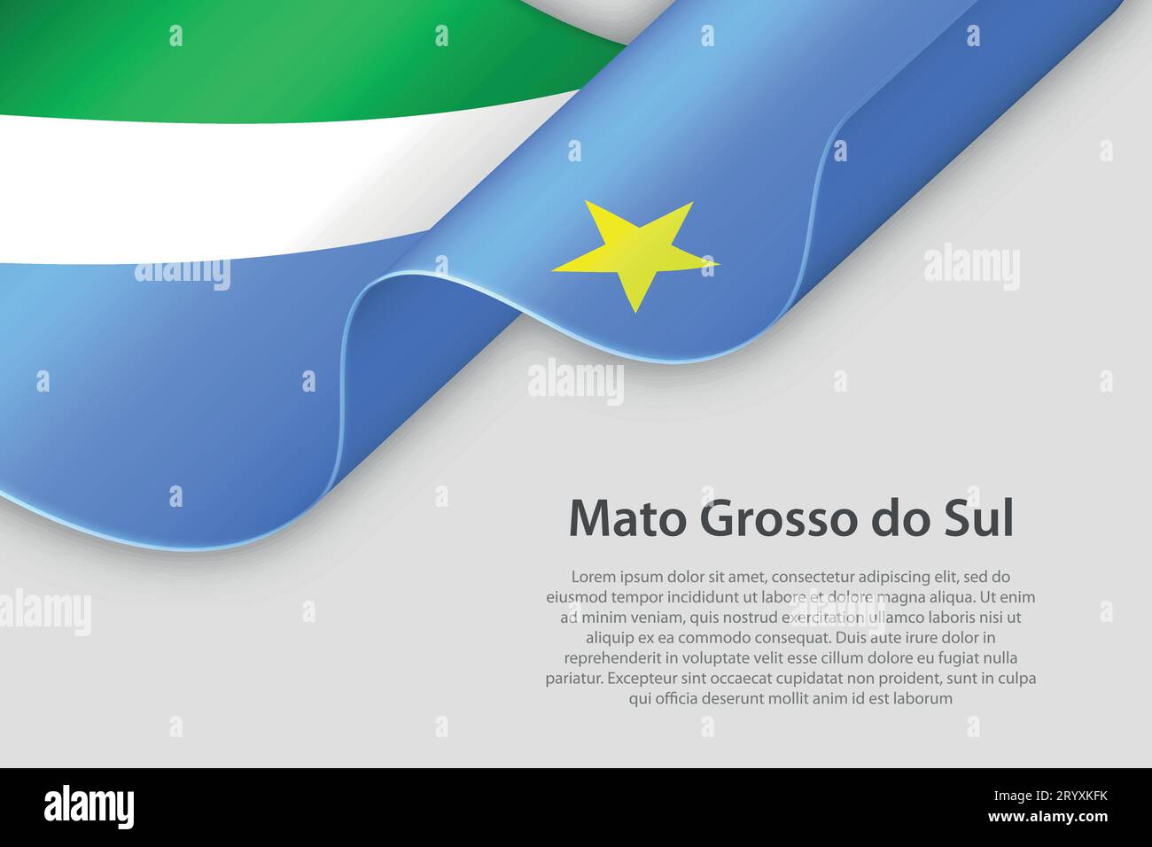 3d ribbon with flag Mato Grosso do Sul. Brazilian state. isolated on ... 3d ribbon with flag Mato Grosso do Sul. Brazilian state. isolated on ...