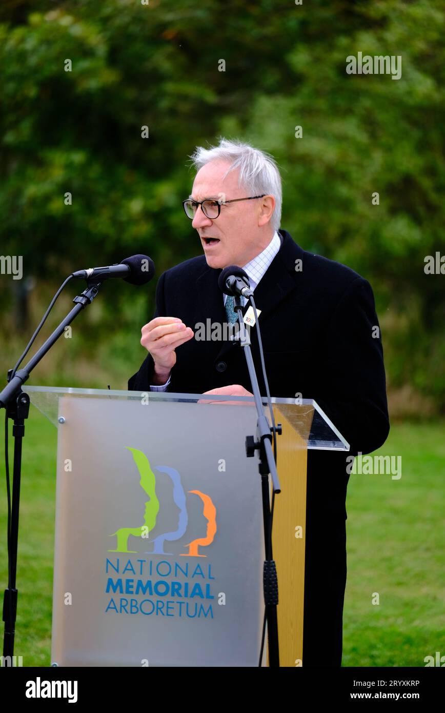 National Memorial Arboretum, UK. 14th Oct 2021. Members of the Armed ...