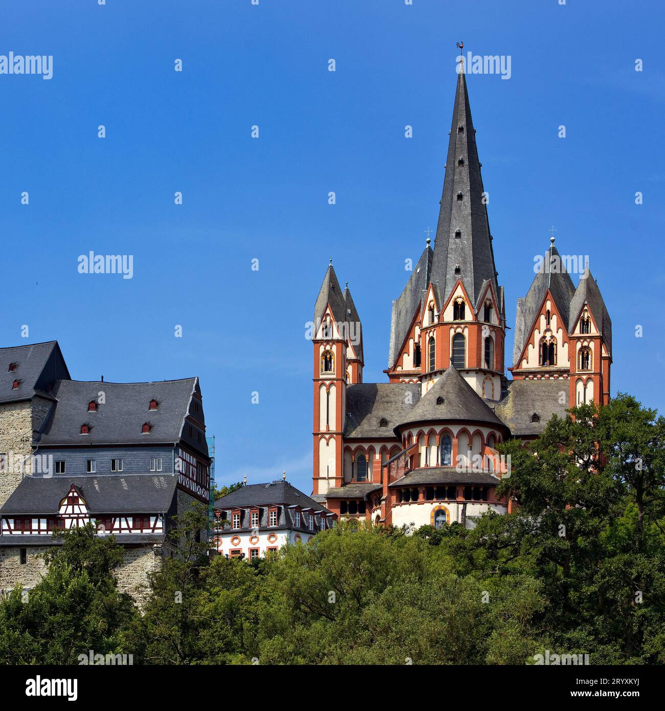 Limburg Cathedral of St. Georg and Limburg Castle, Limburg an der Lahn ...