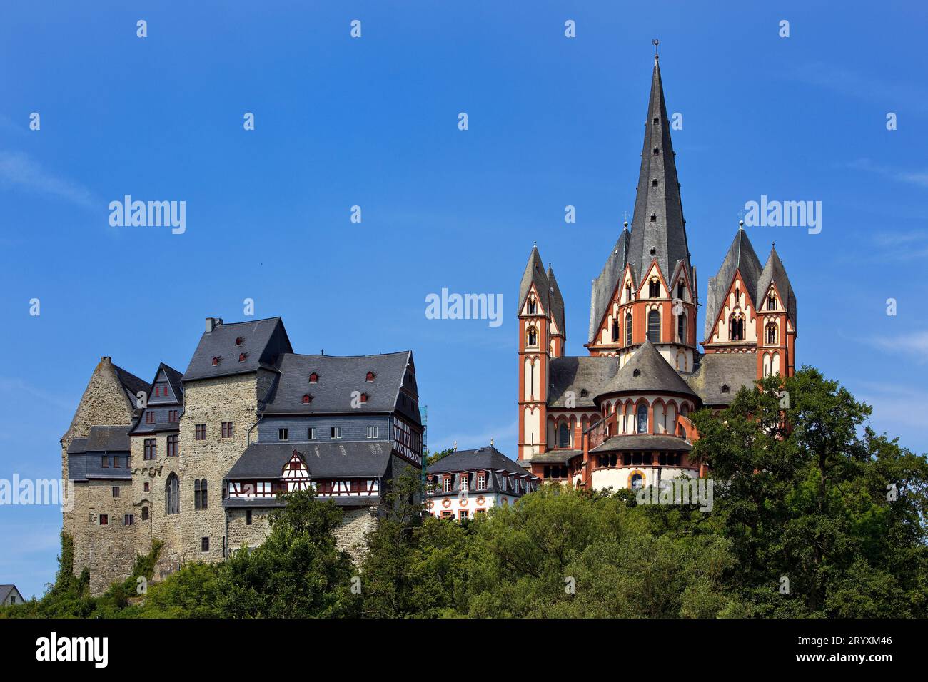 Limburg Cathedral of St. Georg and Limburg Castle, Limburg an der Lahn ...
