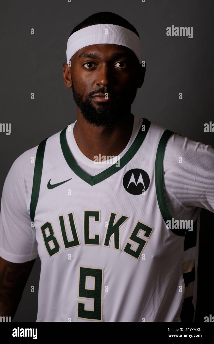 Milwaukee Bucks' Bobby Portis Jr. poses for a picture during the NBA ...