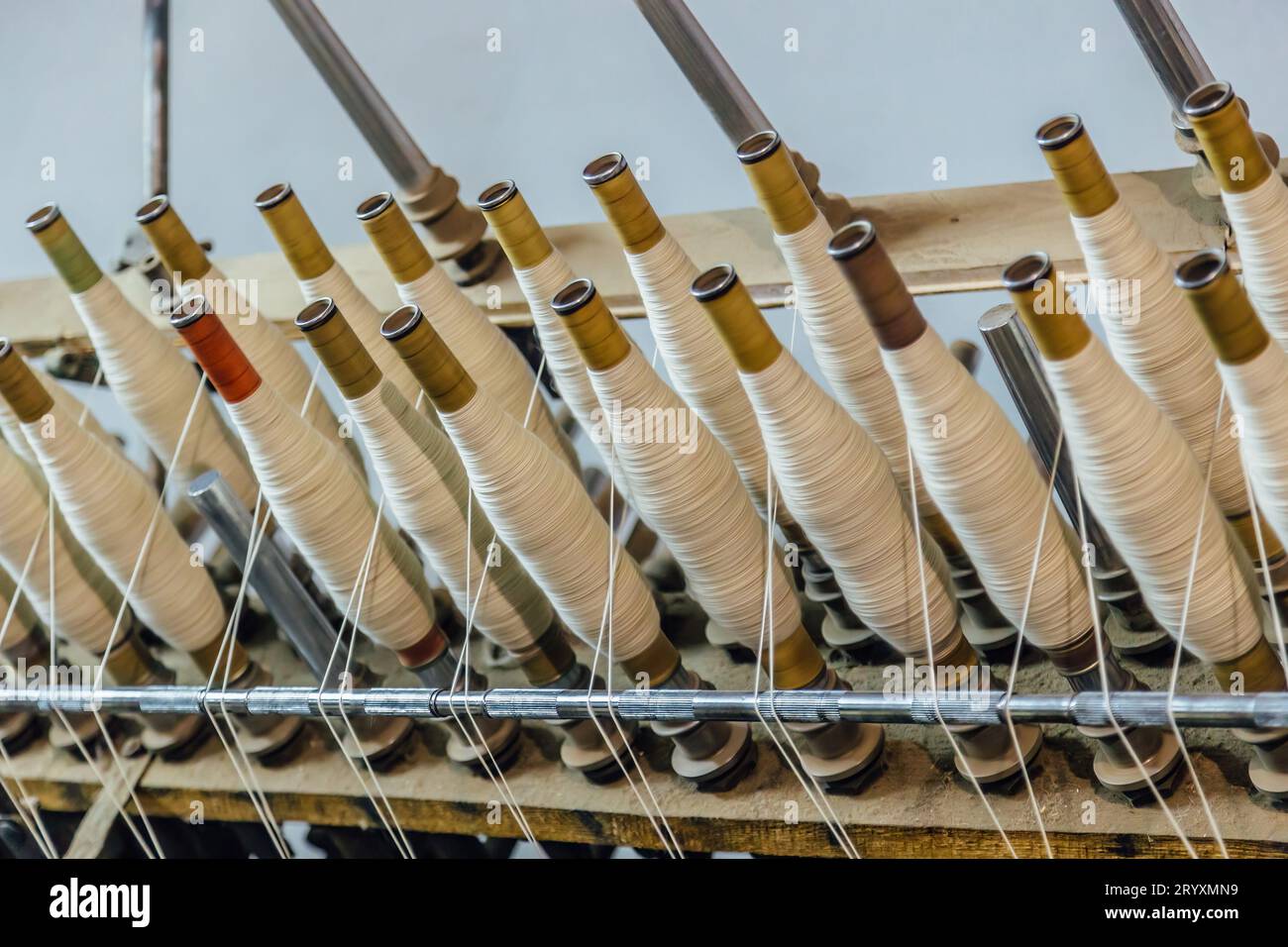 Spinning spindles hi-res stock photography and images - Alamy