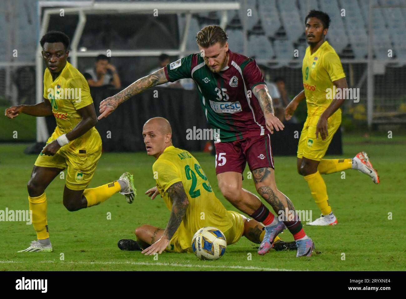 Kolkata, India. 02nd Oct, 2023. Jason Steven Cummings of Mohun Bagan ...