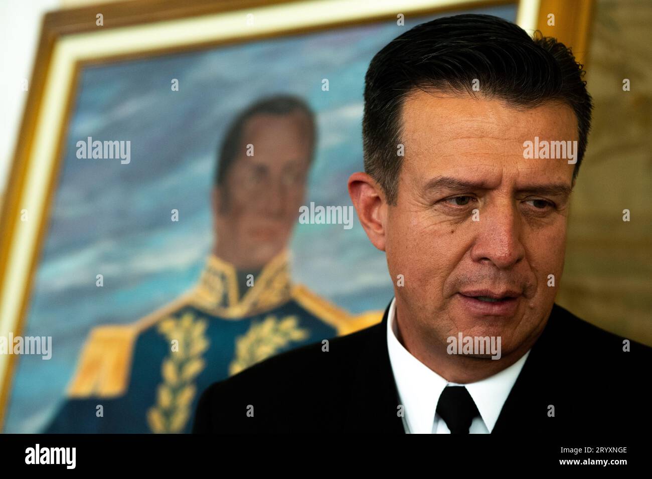 Bogota, Colombia. 02nd Oct, 2023. Colombia's navy commander Admiral ...