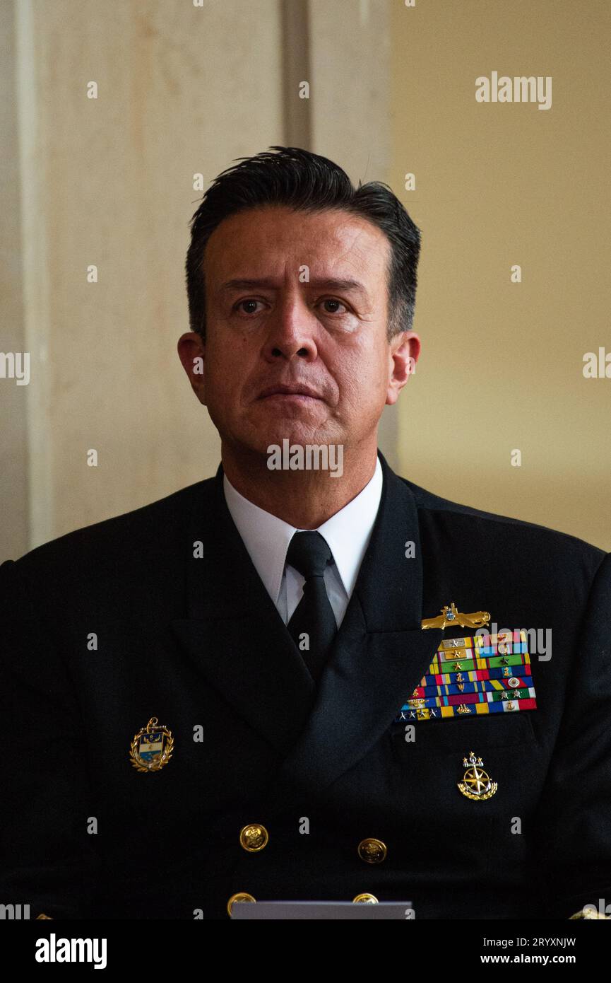 Bogota, Colombia. 02nd Oct, 2023. Colombia's navy commander Admiral ...