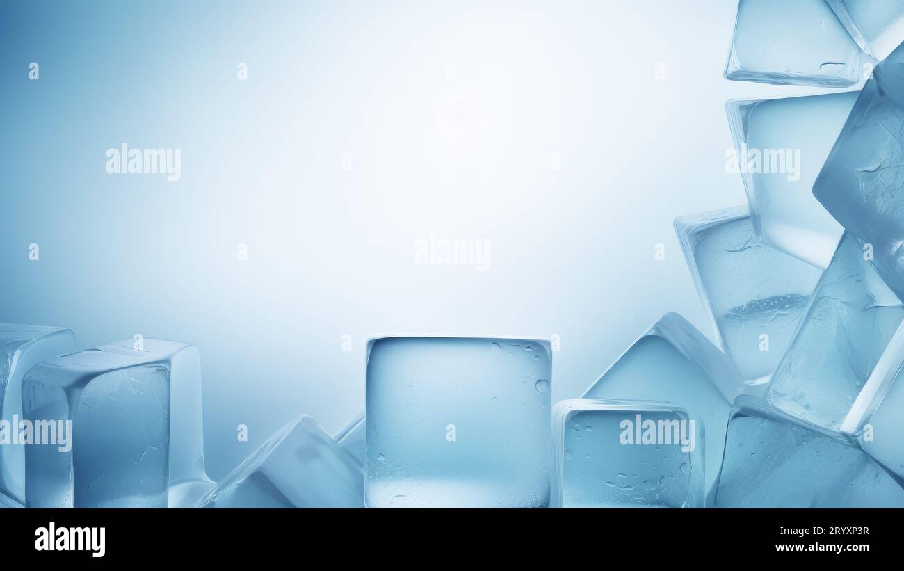 Abstract blue ice cube background hi-res stock photography and images ...