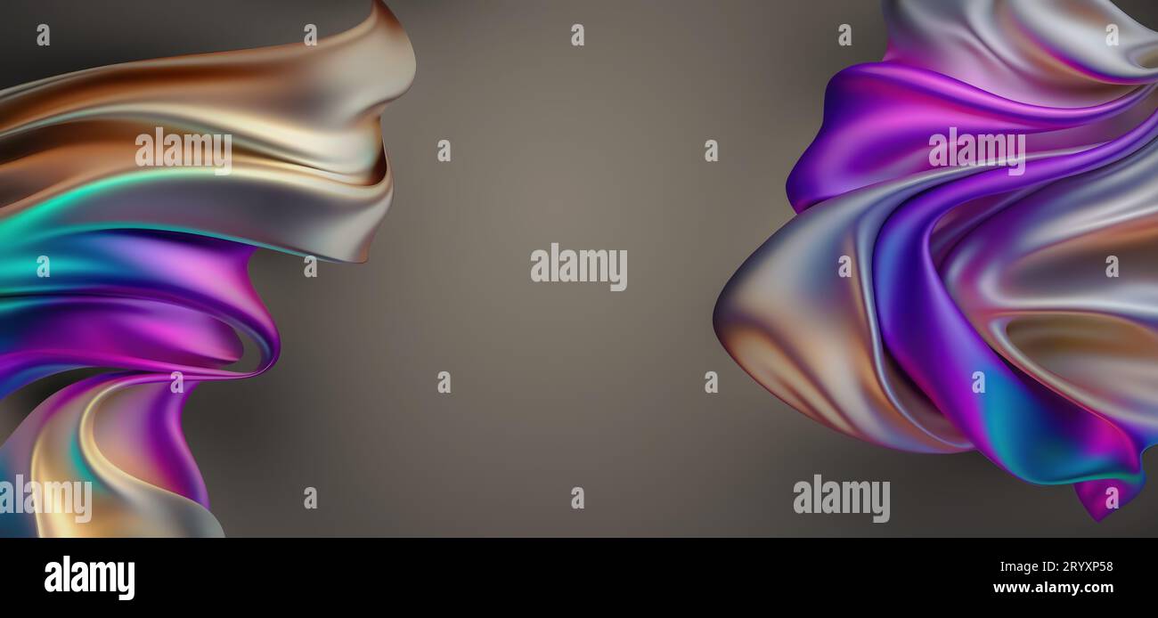 Purple silk liquid wave flowing hi-res stock photography and images - Alamy