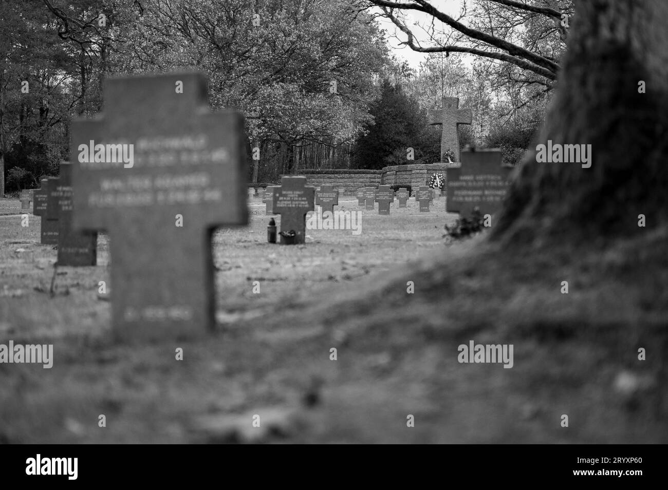 The Sandweiler German war cemetery in Luxembourg. It contains the ...