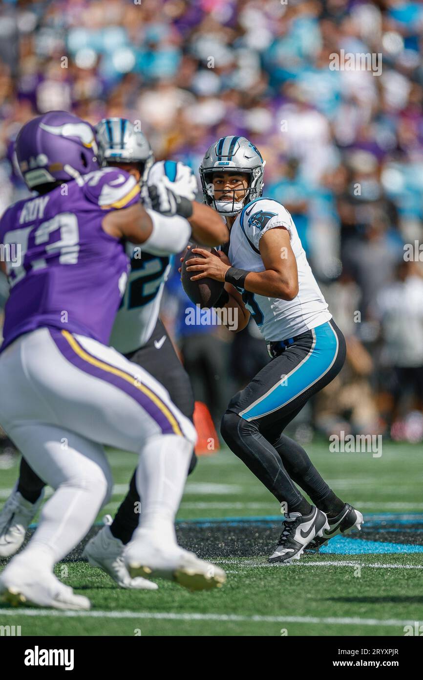 Charlotte Nc Usa Carolina Panthers Quarterback Bryce Young 9 Passes