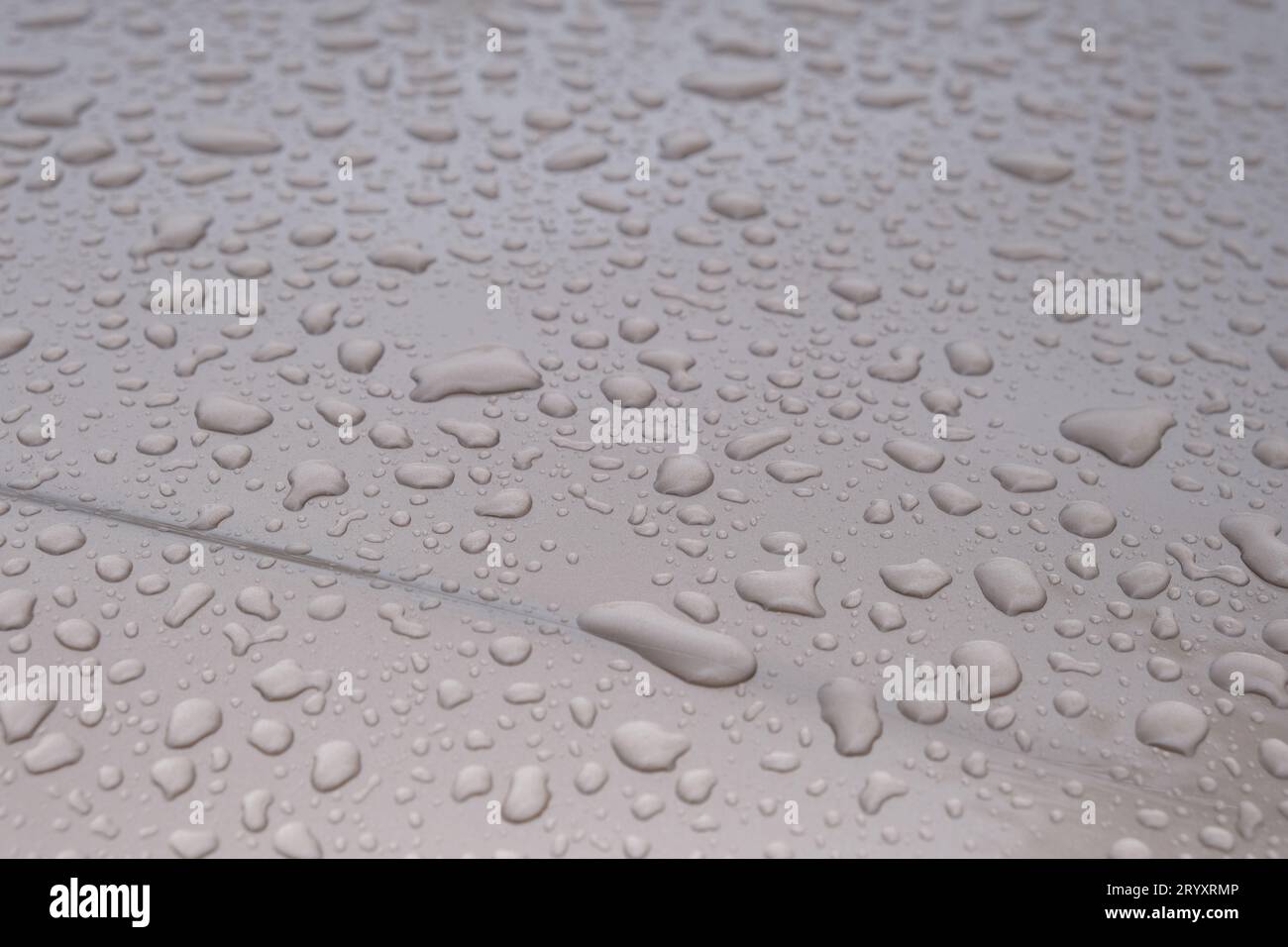 Water drop abstract background wallpaper on grey color wet surface area ...