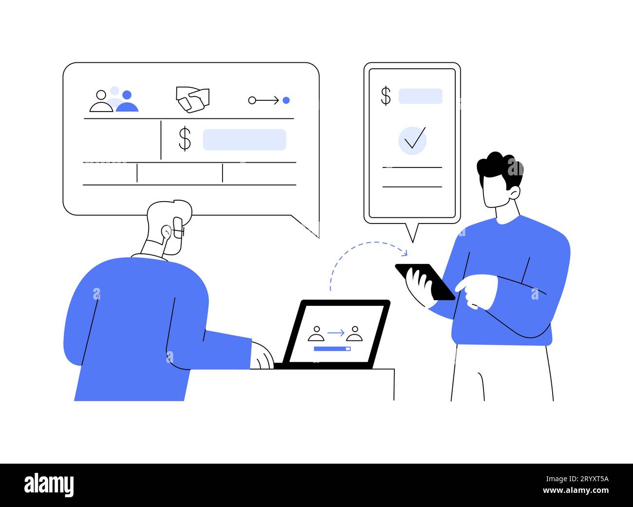 Payroll processing abstract concept vector illustration Stock Vector ...