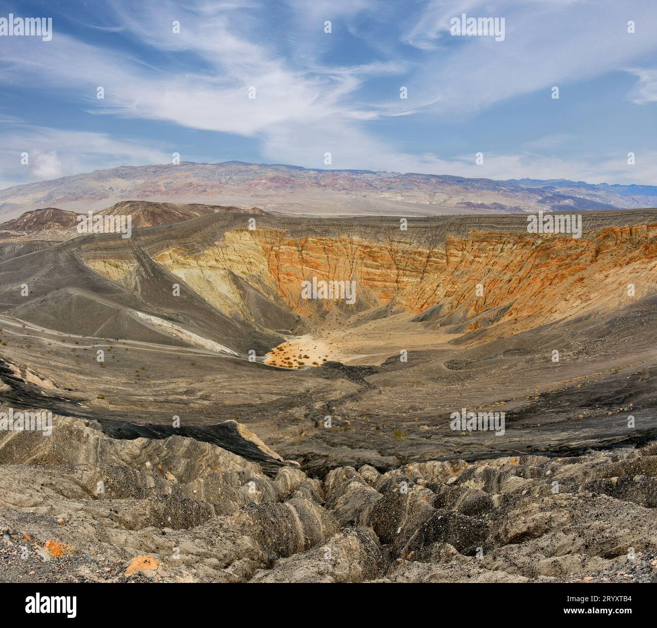 Ubehebe Crater. Death Valley National Park, California, USA Stock Photo ...