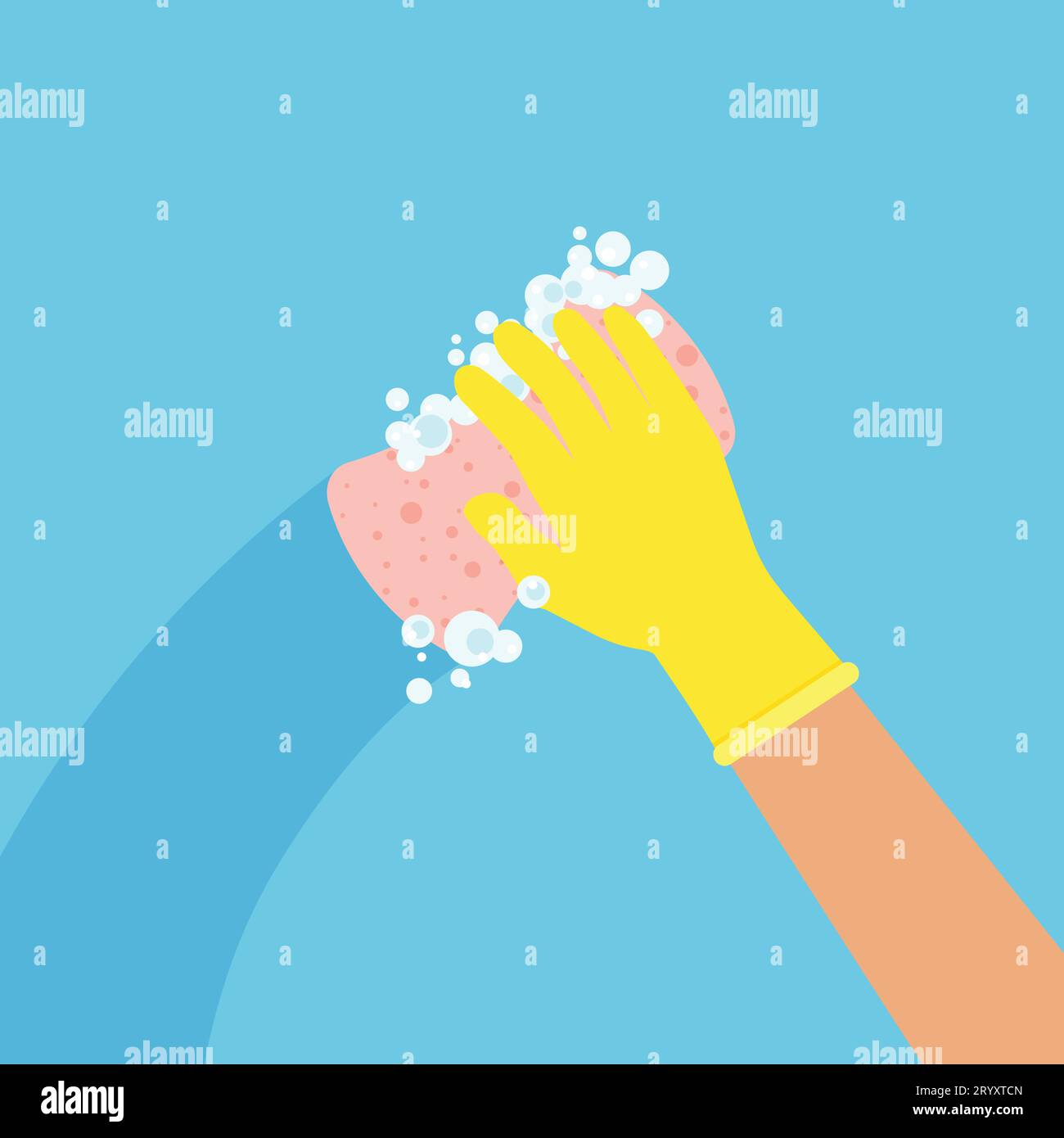 Hand wipes window Stock Vector Images - Alamy
