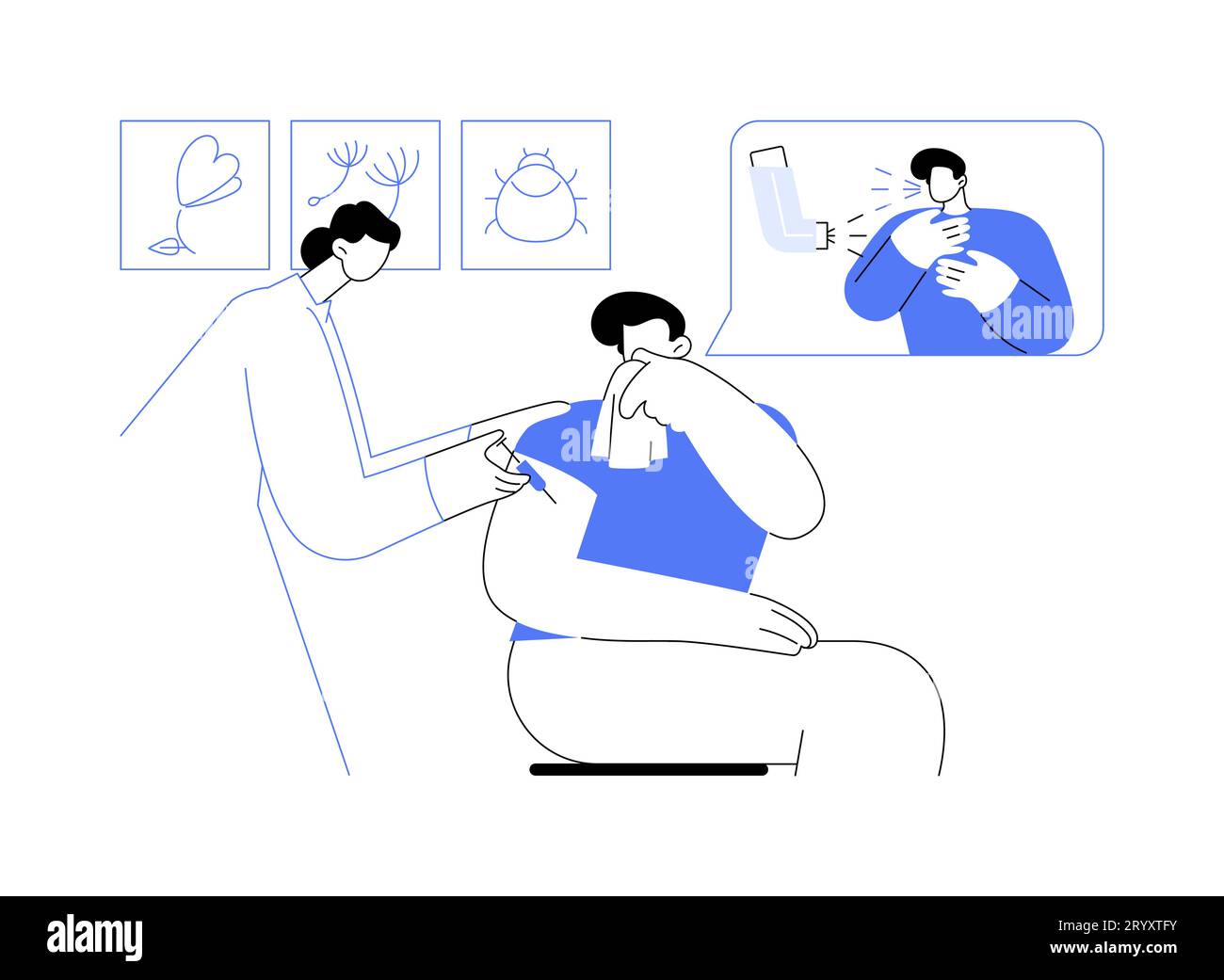 Allergy shots abstract concept vector illustration Stock Vector Image ...