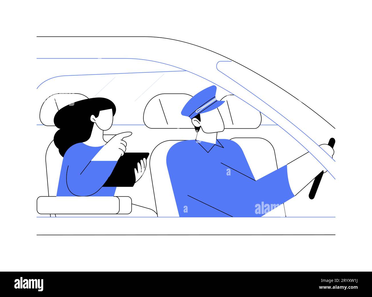 Personal driver abstract concept vector illustration Stock Vector Image ...