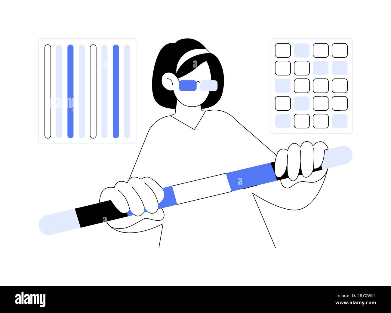 Vision therapy abstract concept vector illustration Stock Vector Image ...