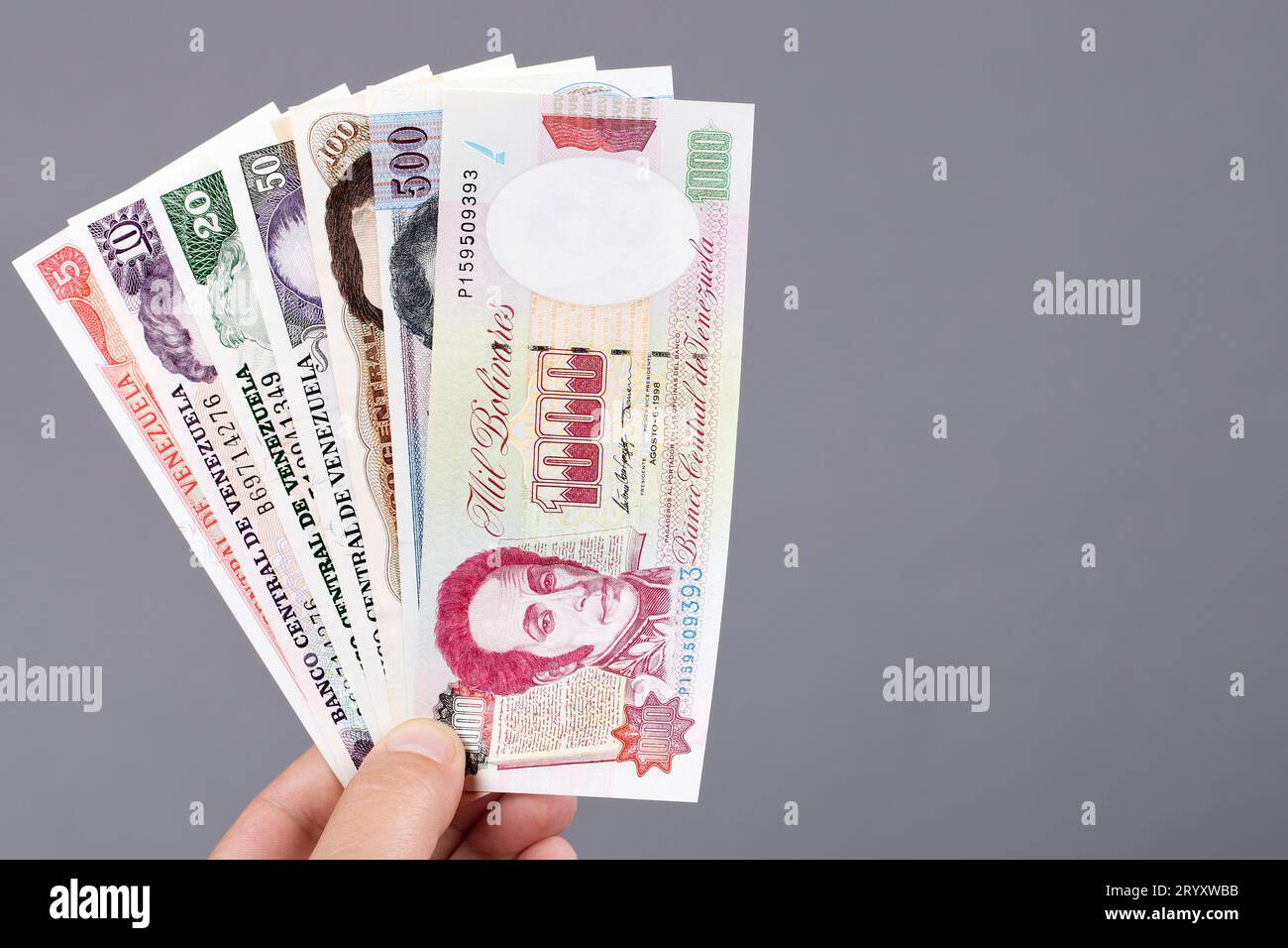 Venezuelan bolivar note hi-res stock photography and images - Alamy