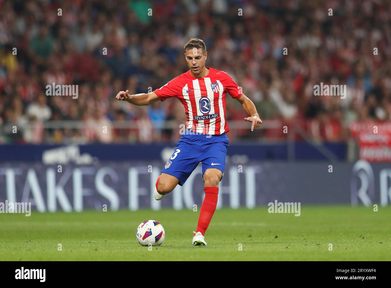 Madrid, Spain. 1st Oct, 2023. Cesar Azpilicueta (Atletico) Football ...