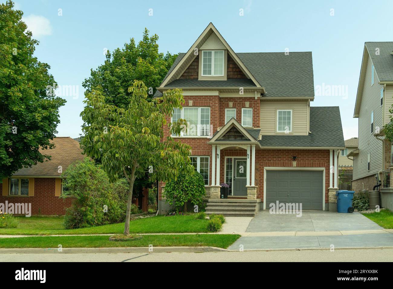 Canadian mailbox, isolated on white background Stock Photo - Alamy