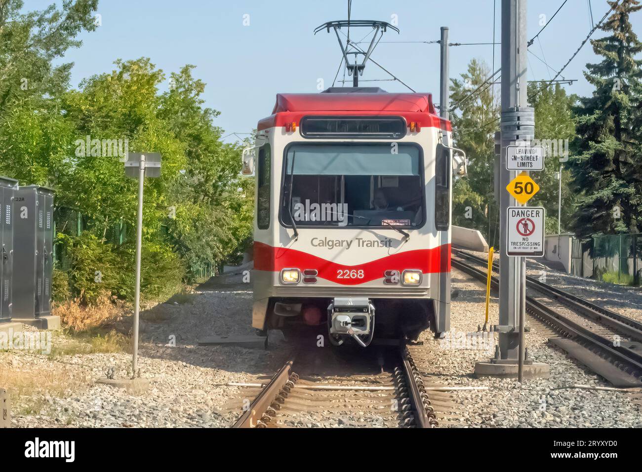 Calgary transit train hi-res stock photography and images - Alamy