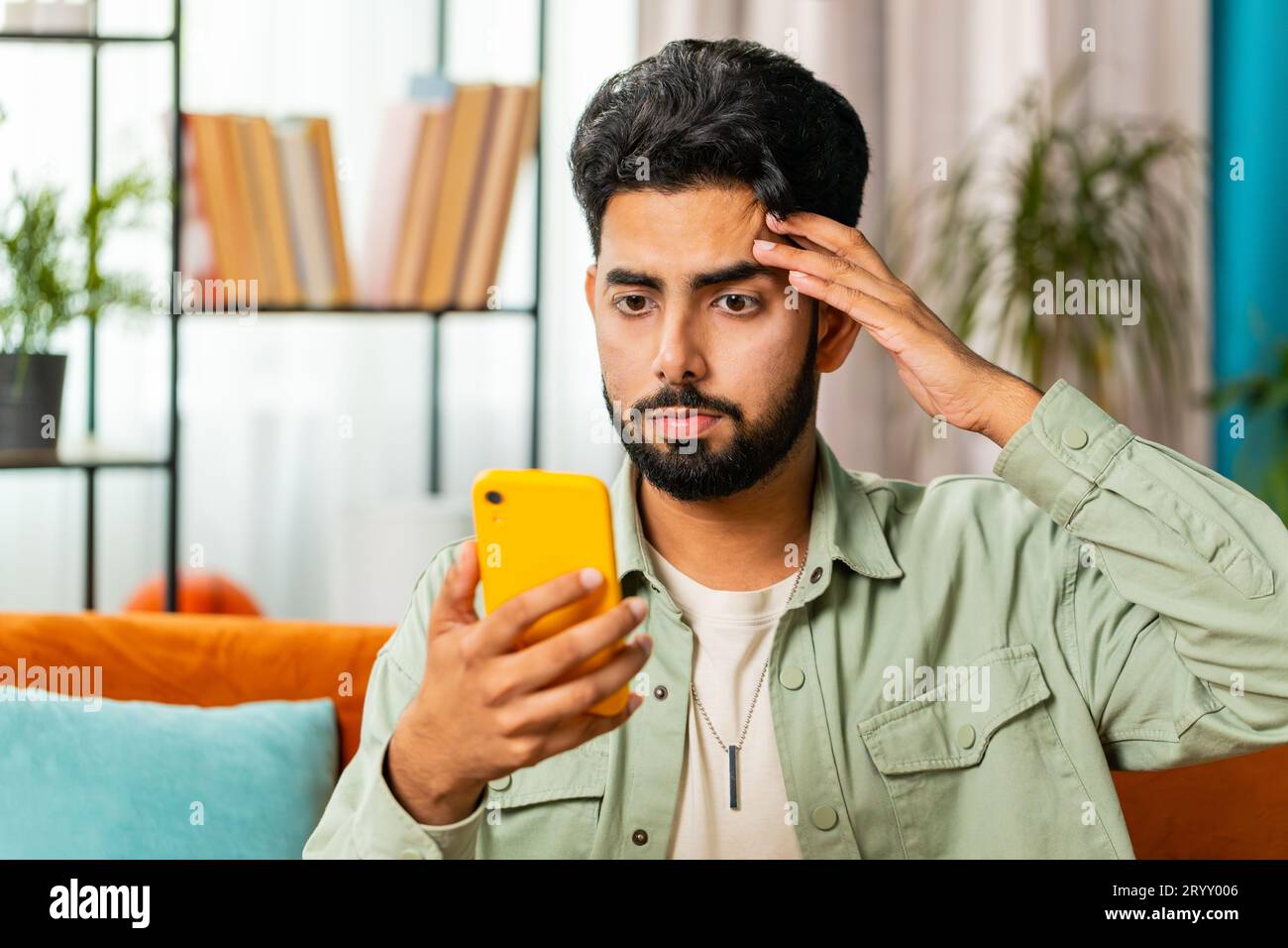 Sad displeased arabian man hi-res stock photography and images - Alamy