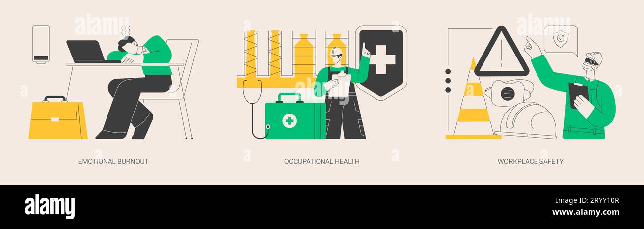 Employee health abstract concept vector illustrations Stock Vector ...