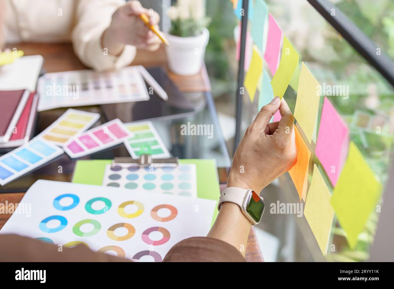 Teamwork brainstorming Creative idea Business project. Business PeopleÂ ...