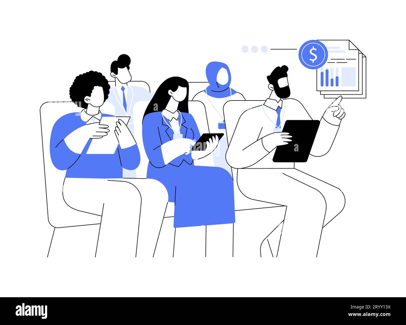 International business conference abstract concept vector illustration ...