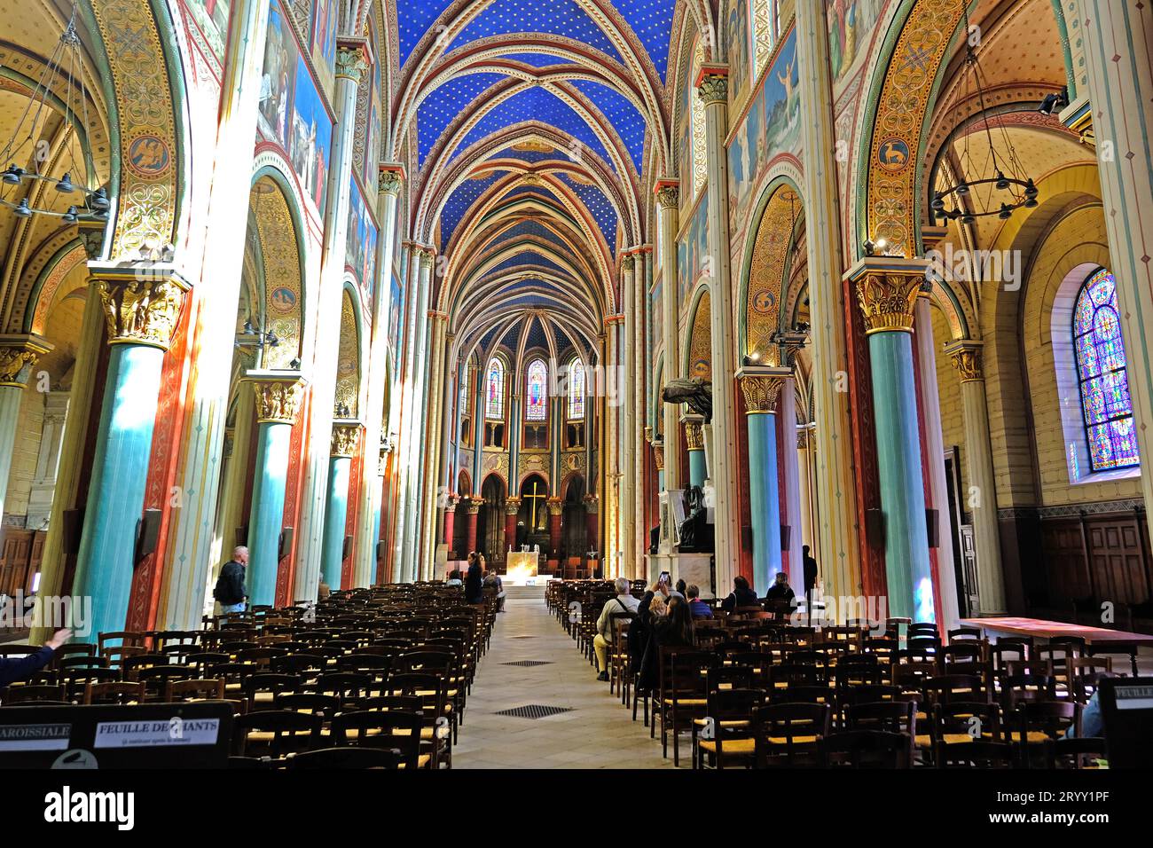 Eglise St Germain des Pres in Paris France Stock Photo - Alamy
