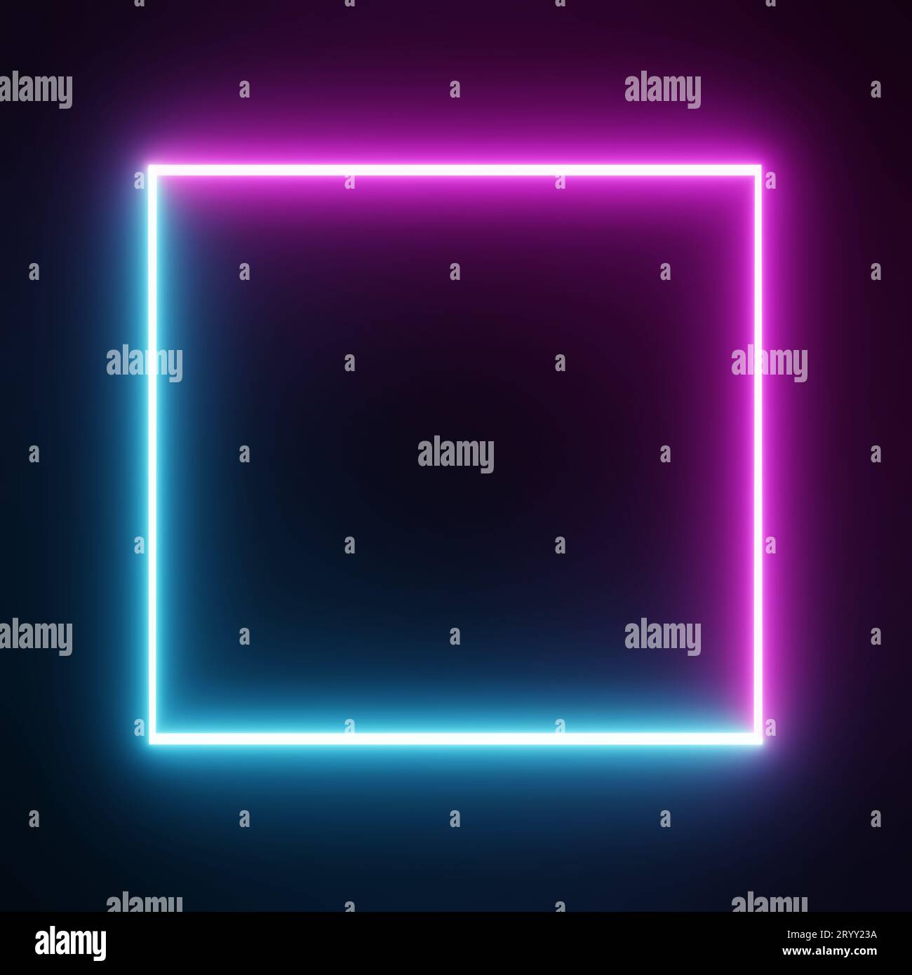 Square rectangle picture frame with two tone neon color motion graphic ...