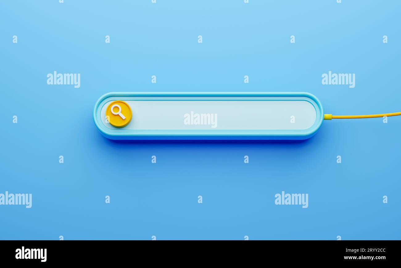 Minimal style search bar user interface with empty space for fill in ...